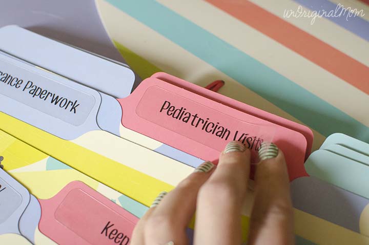 Baby Shower Folder Labels UnOriginal Mom