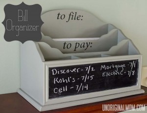 Desktop Bill Organizer - unOriginal Mom