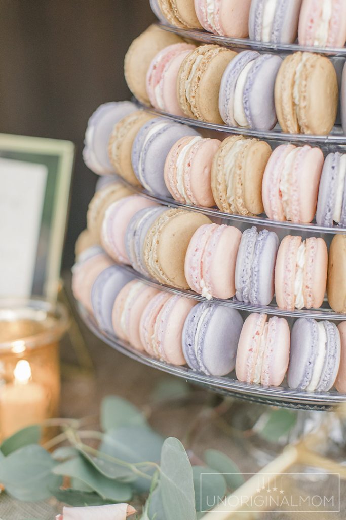 Macaron Tower for a Wedding - unOriginal Mom