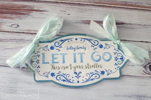 Free Printable Frozen Stroller Sign - unOriginal Mom