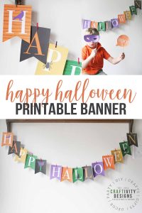 Free Printable Colorful Halloween Banner - unOriginal Mom