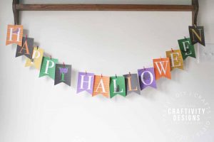 Free Printable Colorful Halloween Banner - unOriginal Mom