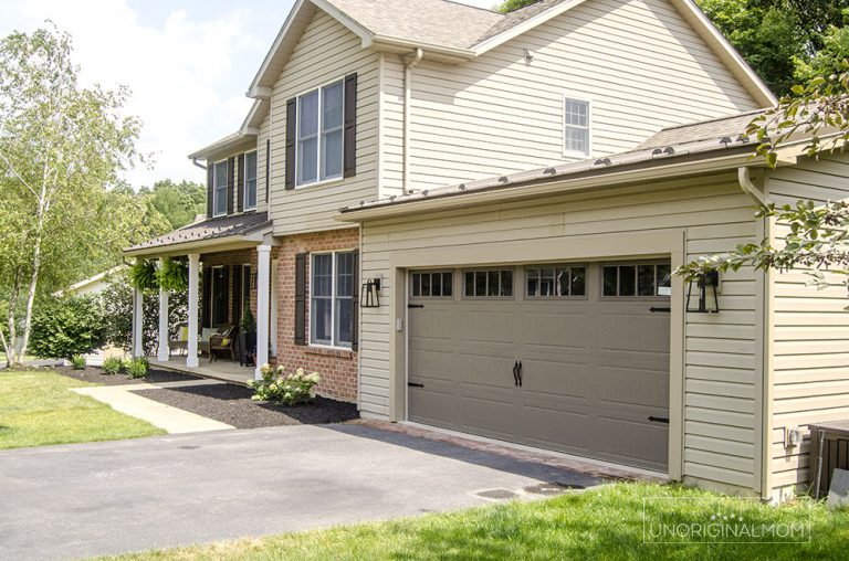 90s Colonial Exterior Renovation - AFTER! - unOriginal Mom