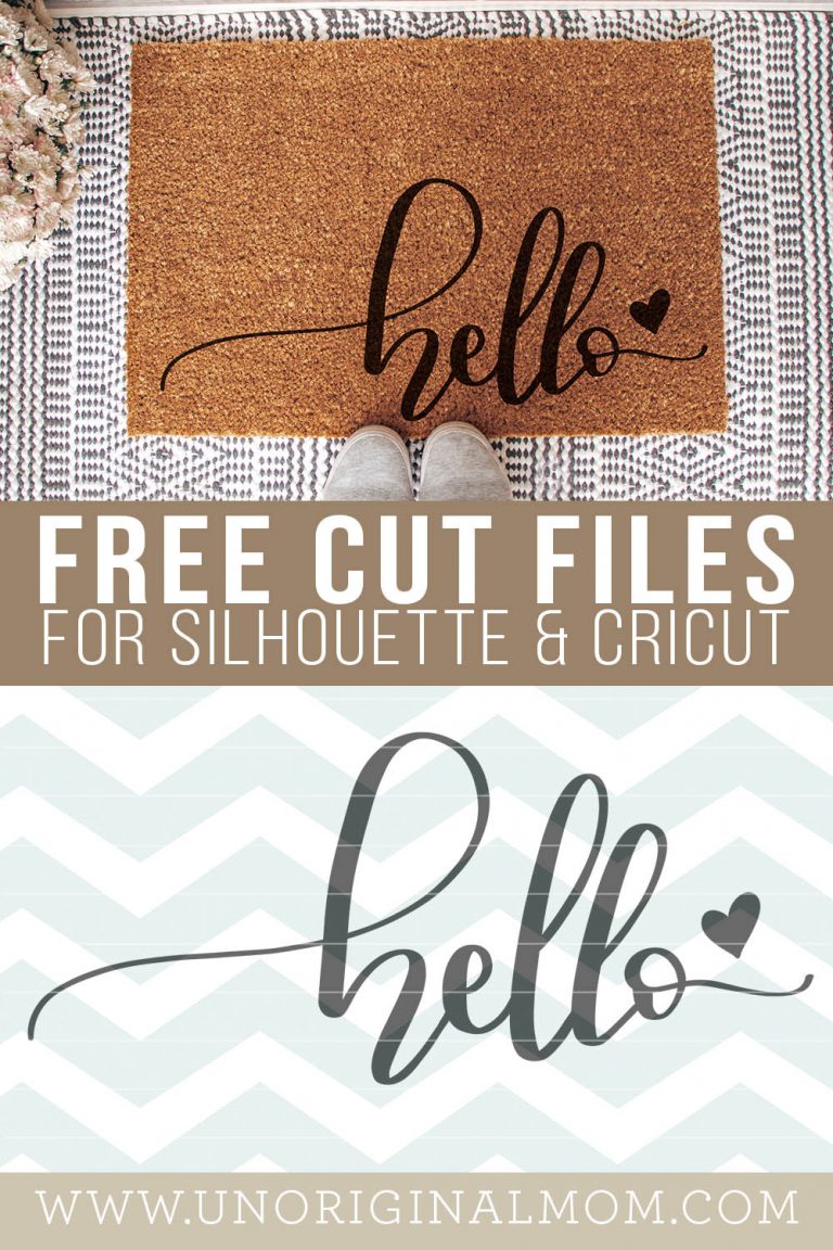 Free Hello Welcome Mat SVG - unOriginal Mom
